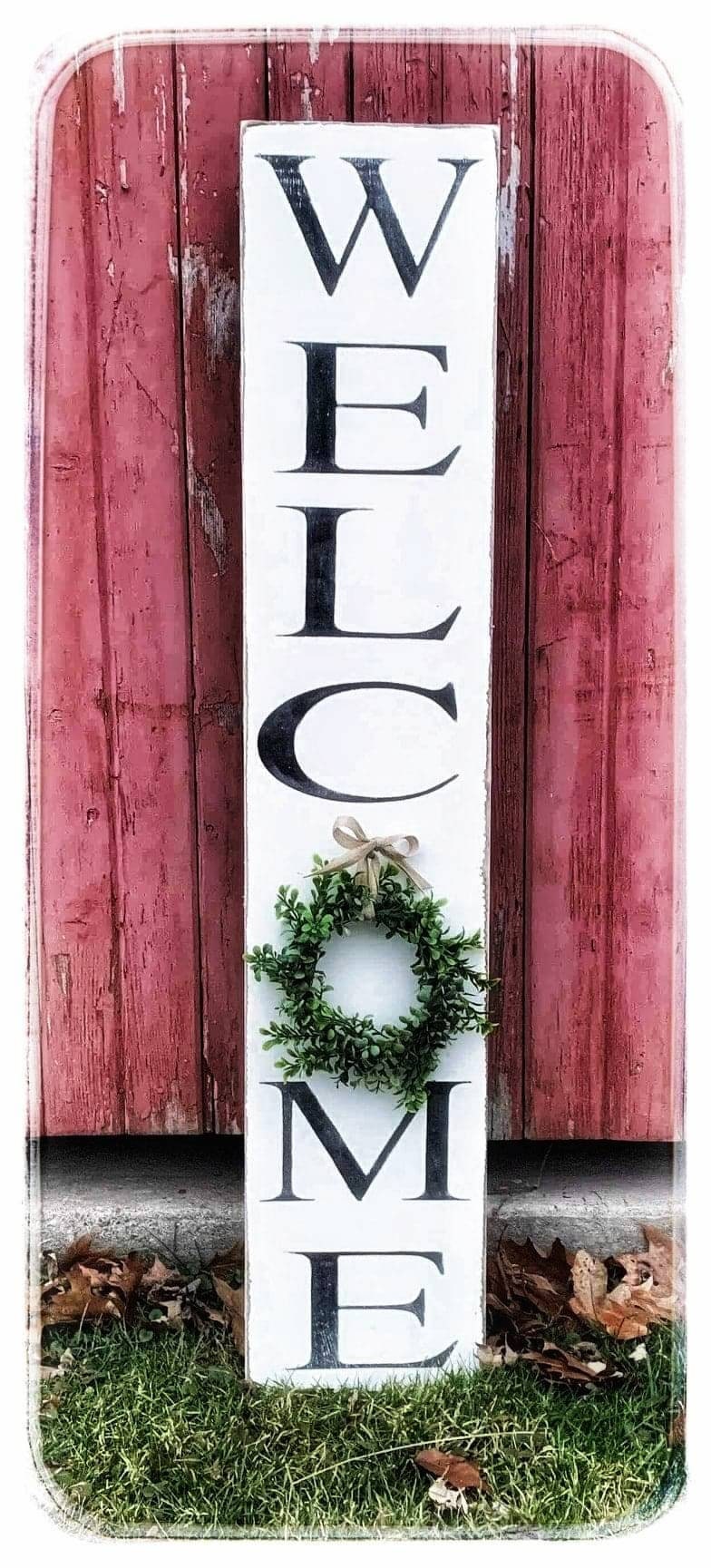 Rustic Wood Welcome Sign for Porch Rustic Welcome Sign | Etsy