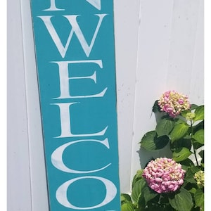 Wooden UNWELCOME Porch Sign Rustic Welcome Sign Farmhouse Welcome Sign ...