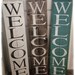 Wooden WELCOME Porch Sign Rustic Welcome Sign Farmhouse Welcome Sign ...