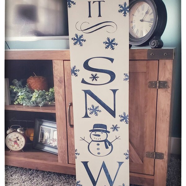 Snow Wood Sign - Etsy