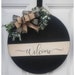 Wooden Farmhouse Inspired Door Hanger Rustic Welcome Sign Farmhouse ...