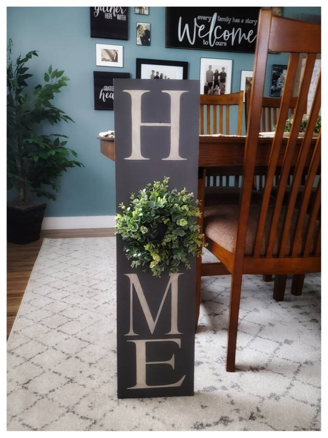 Wooden WELCOME Porch Sign| Rustic Welcome Sign | Farmhouse Welcome Sign ...