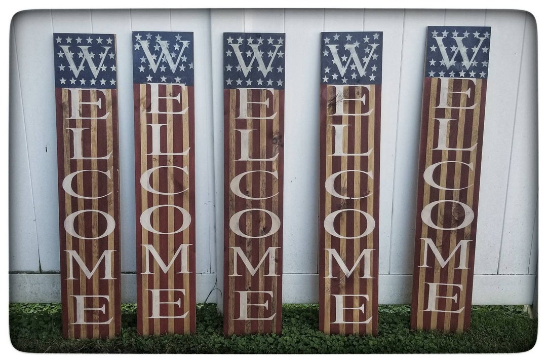 Rustic Wood Sign for Porch Rustic Welcome Sign Porch Welcome Sign ...