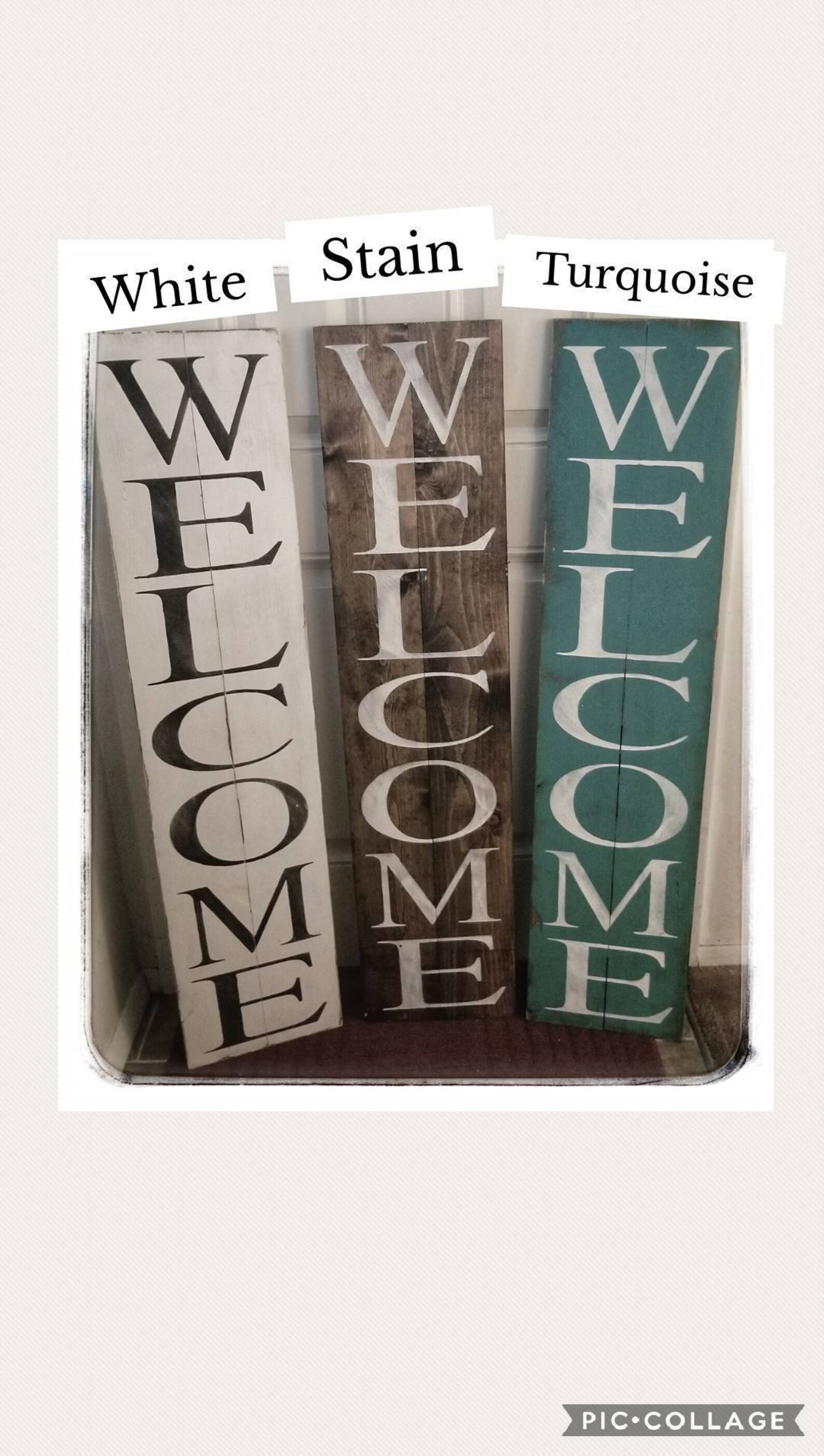 Rustic Wood WELCOME Sign for Porch Rustic Welcome Sign | Etsy