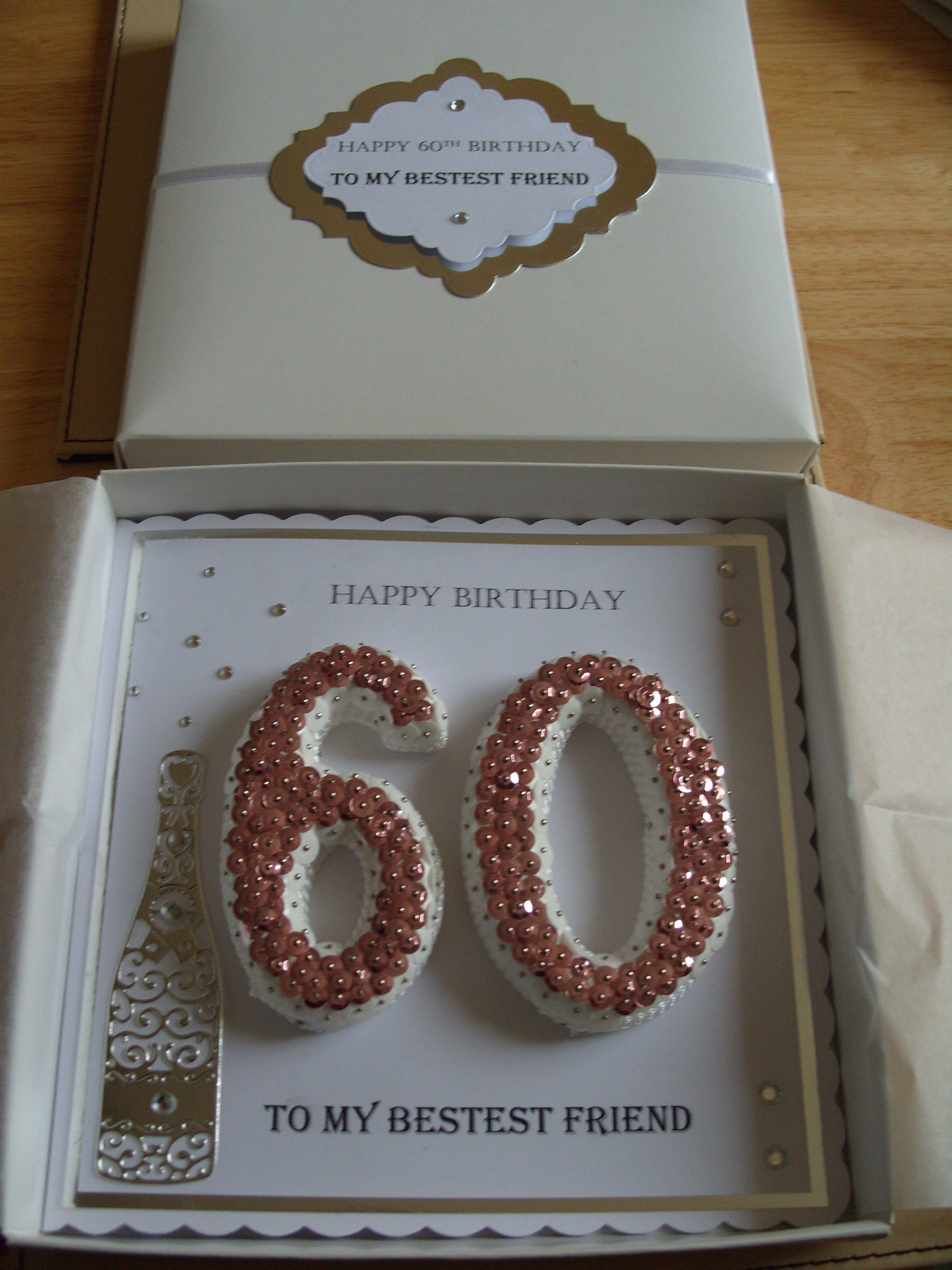 Handmade Personalised 60th Birthday Card Etsy Uk
