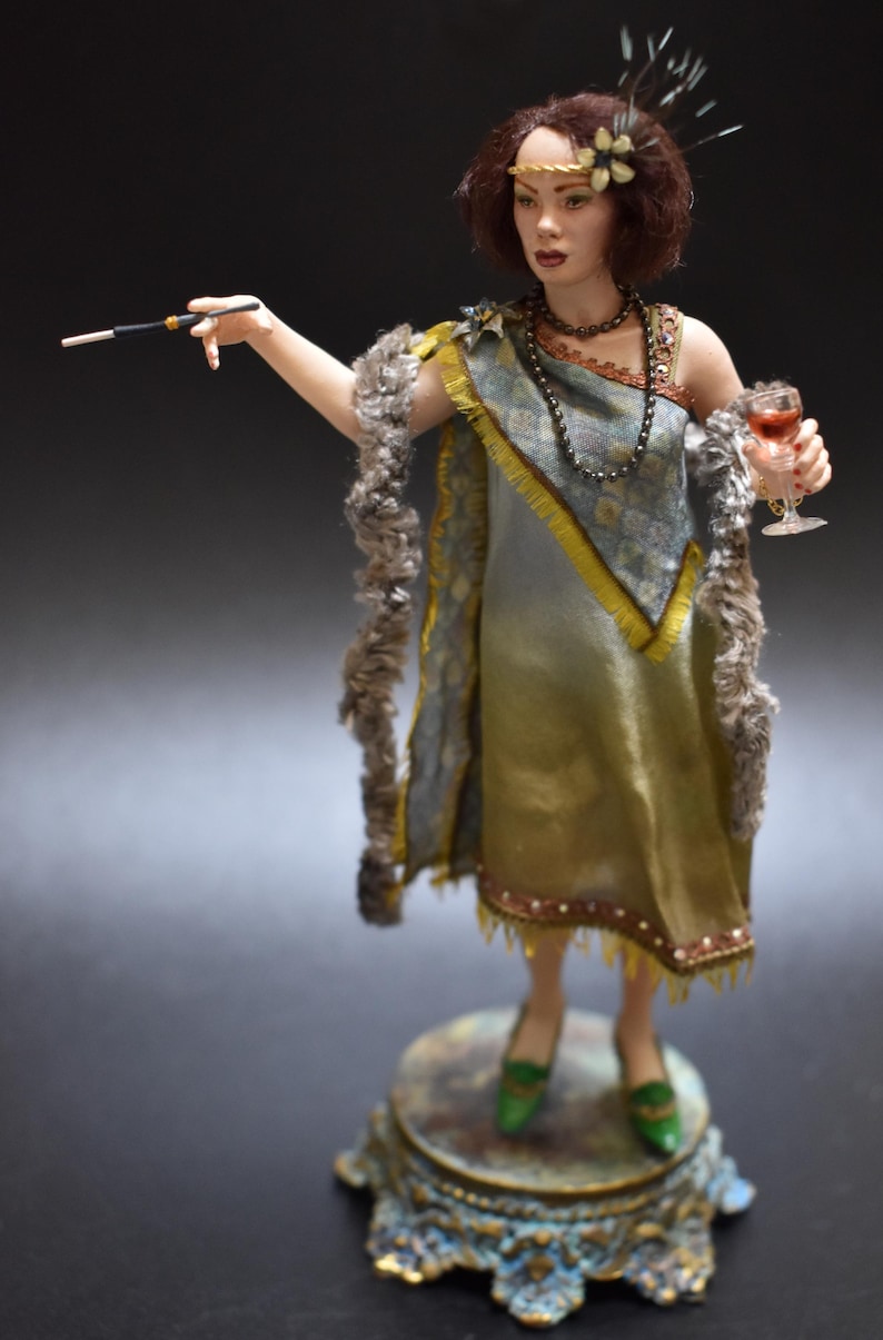 DIY 1:12 Scale Female Doll Kit – Unpainted Resin Miniature Dollhouse ...