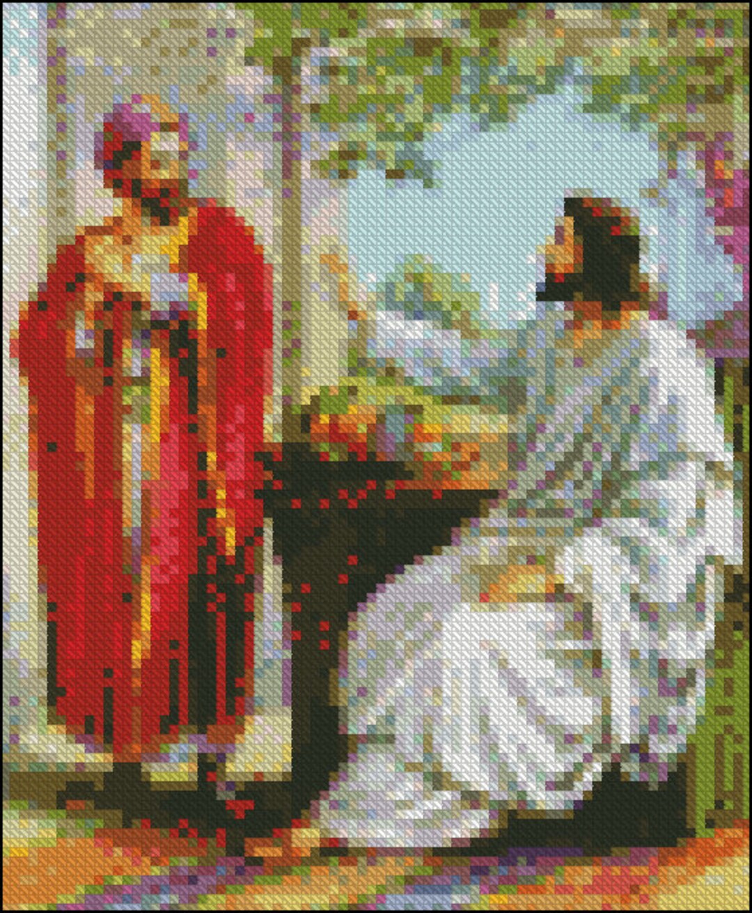 Tapestry Pattern Chart Dollhouse Miniature 1/12th Scale - Etsy