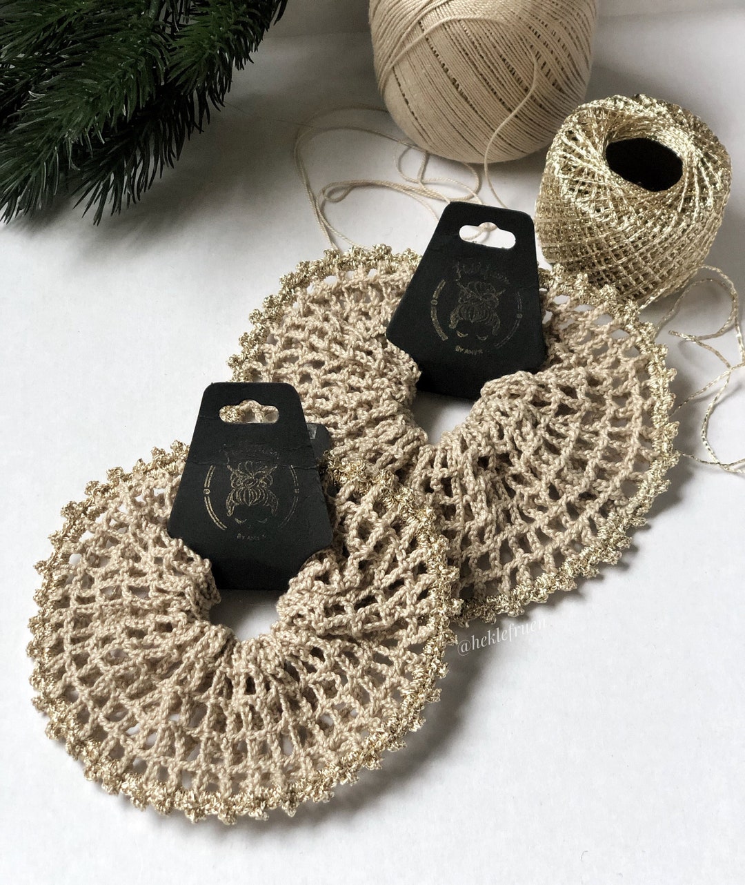 Crochet Pattern Lacey Scrunchie (2 Sizes), English US Terms - Etsy