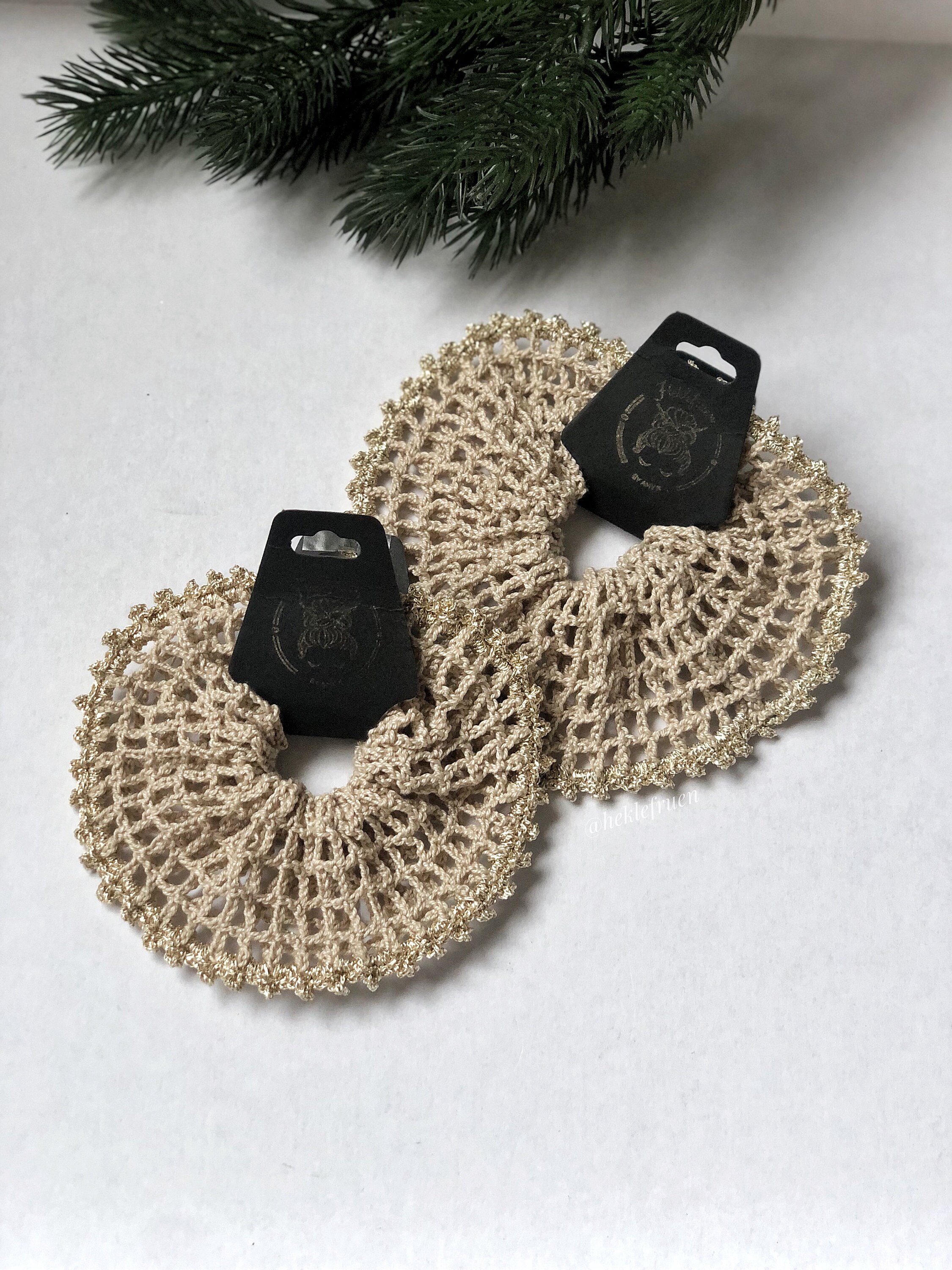 Crochet Pattern Lacey Scrunchie (2 Sizes), English US Terms - Etsy