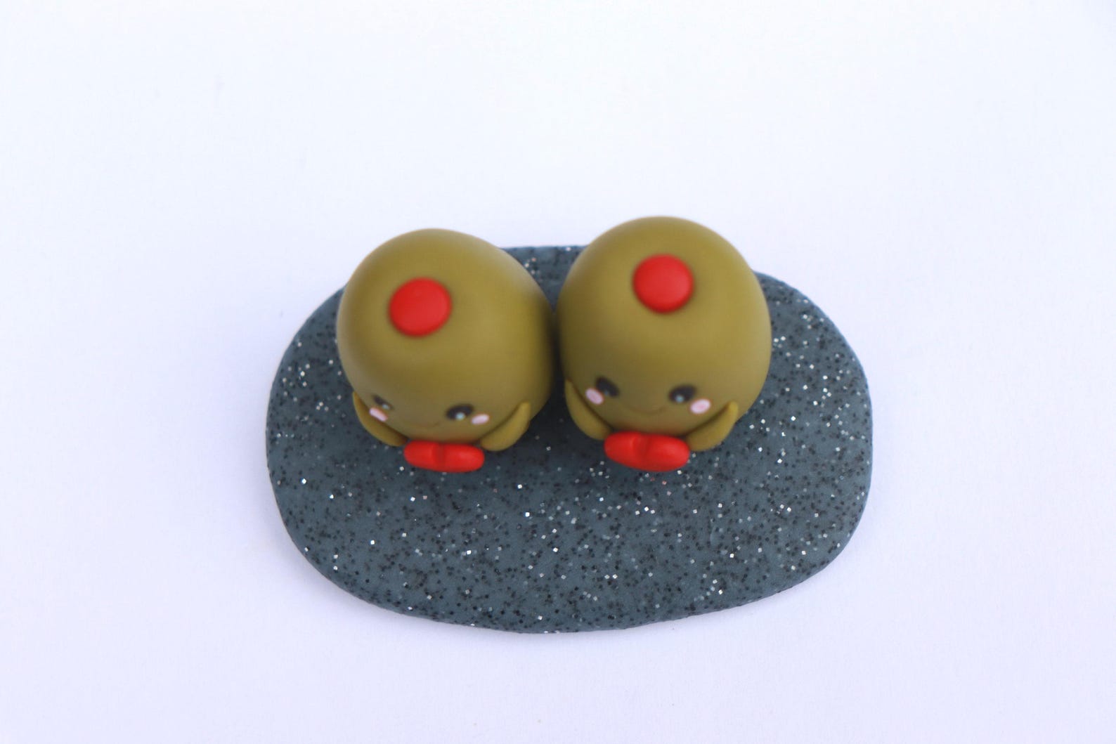 Kawaii Polymer Clay Olive Ornament: 'olive You' Gift - Etsy