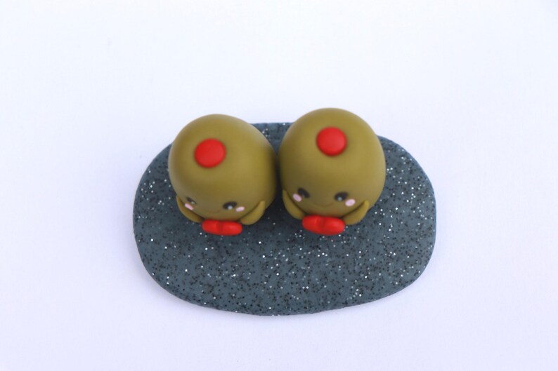 Kawaii Polymer Clay Olive Ornament: 'olive You' Gift - Etsy