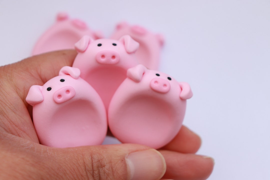 Worry Stone, Pig Sudden Thumb Buddy, Anxiety Relief, Polymer Clay ...