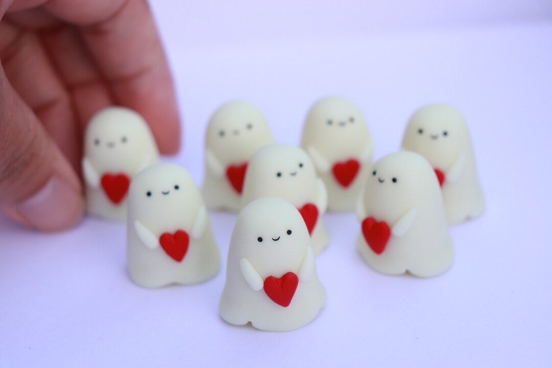 Glow in the Dark Pet Ghost, Ghost Buddy, Polymer Clay, Halloween ...