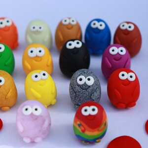 Blobby Friends, Pocket Hug, Letterbox Gift, Polymer Clay, Cheer up Gift ...