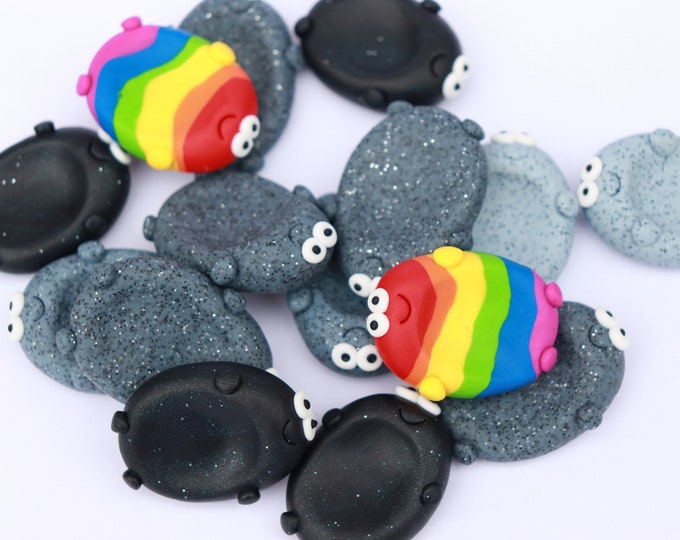 Worry Stone, Sudden Thumb Buddy, Anxiety Relief, Polymer Clay Pocket ...