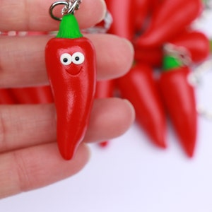 Red Chilli Pepper, Hot Pepper Keychain, Fake Food, Kawaii Pepper, Gift ...