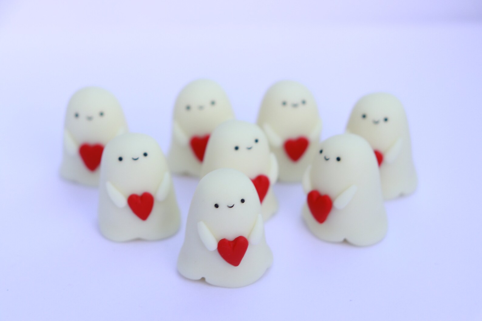 Glow in the Dark Pet Ghost Ghost Buddy Polymer Clay - Etsy
