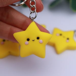 Kawaii Star Keychain, You're a Star Gift, Yellow Charm, Cute Keyrings ...
