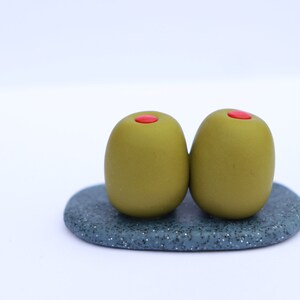 Olive You, Polymer Clay Kawaii Olives, Anniversary Gift, Olive Ornament ...
