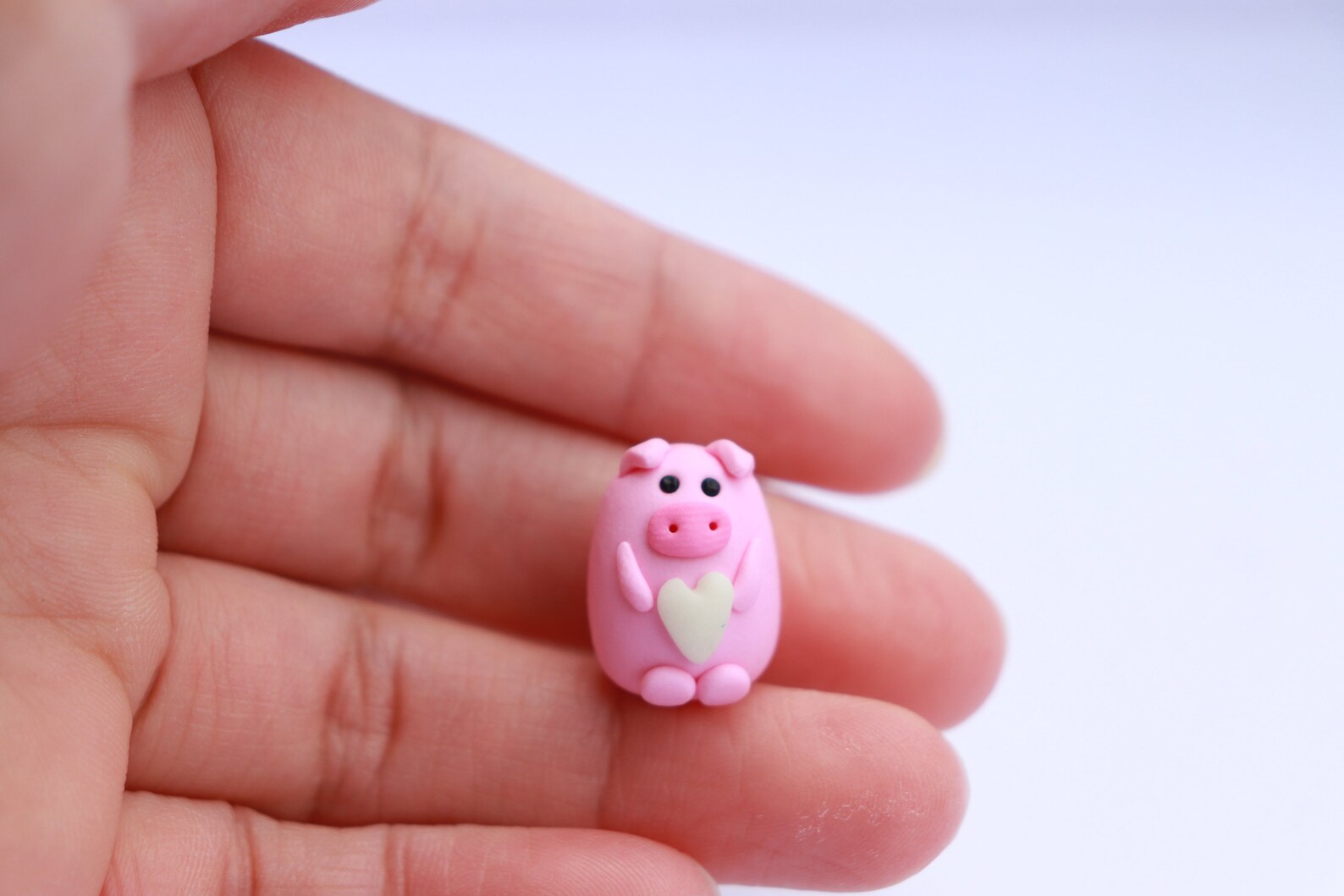 ONE Miniature Pig With Glow in the Dark Heart Valentine's - Etsy UK