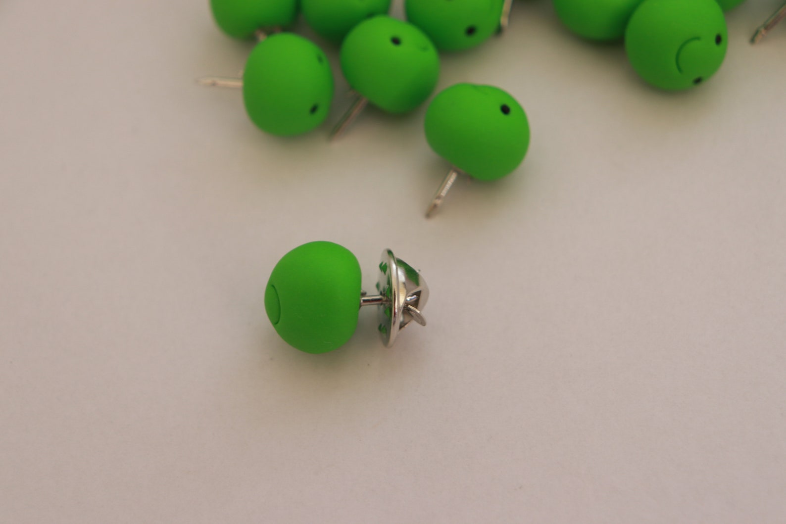 Hap-pea Birthday Polymer Clay Pea Brooch Funny Fake Food | Etsy UK