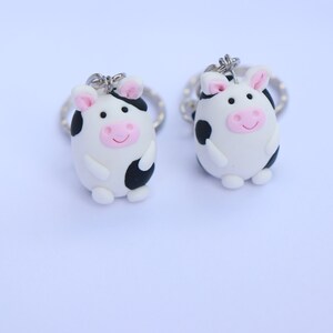 ONE Polymer Clay Cow Keychain Cow Lover Gift Animal Lover - Etsy UK