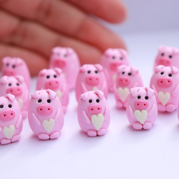 Polymer Clay Pig - Etsy