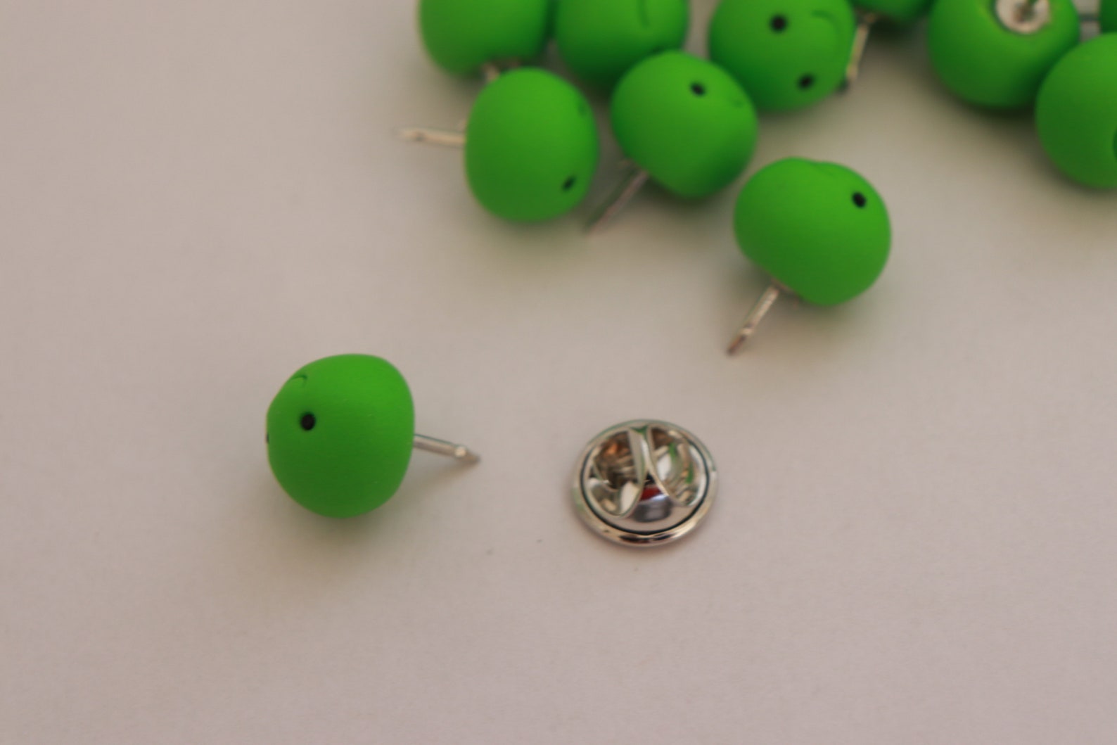 Hap-pea Birthday Polymer Clay Pea Brooch Funny Fake Food | Etsy UK