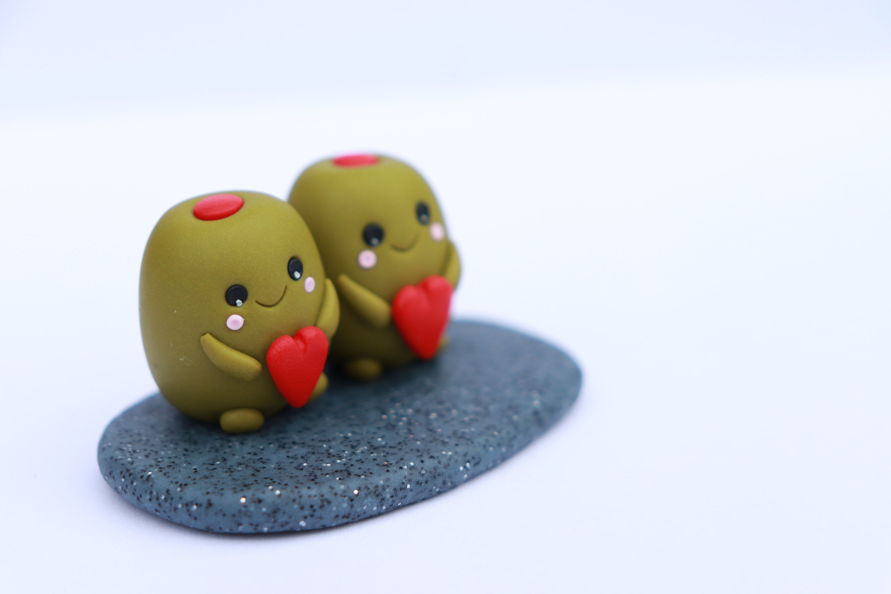 Kawaii Polymer Clay Olive Ornament: 'olive You' Gift - Etsy