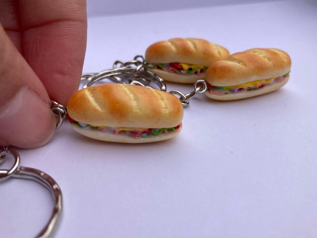 Stacked Sub Sandwich Charm Polymer Clay Lunch Food Charm - Etsy