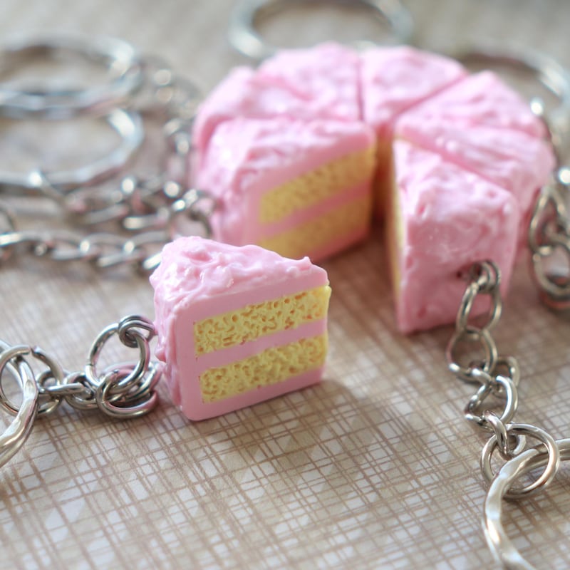 Pink Cake Purse Charm - Etsy UK