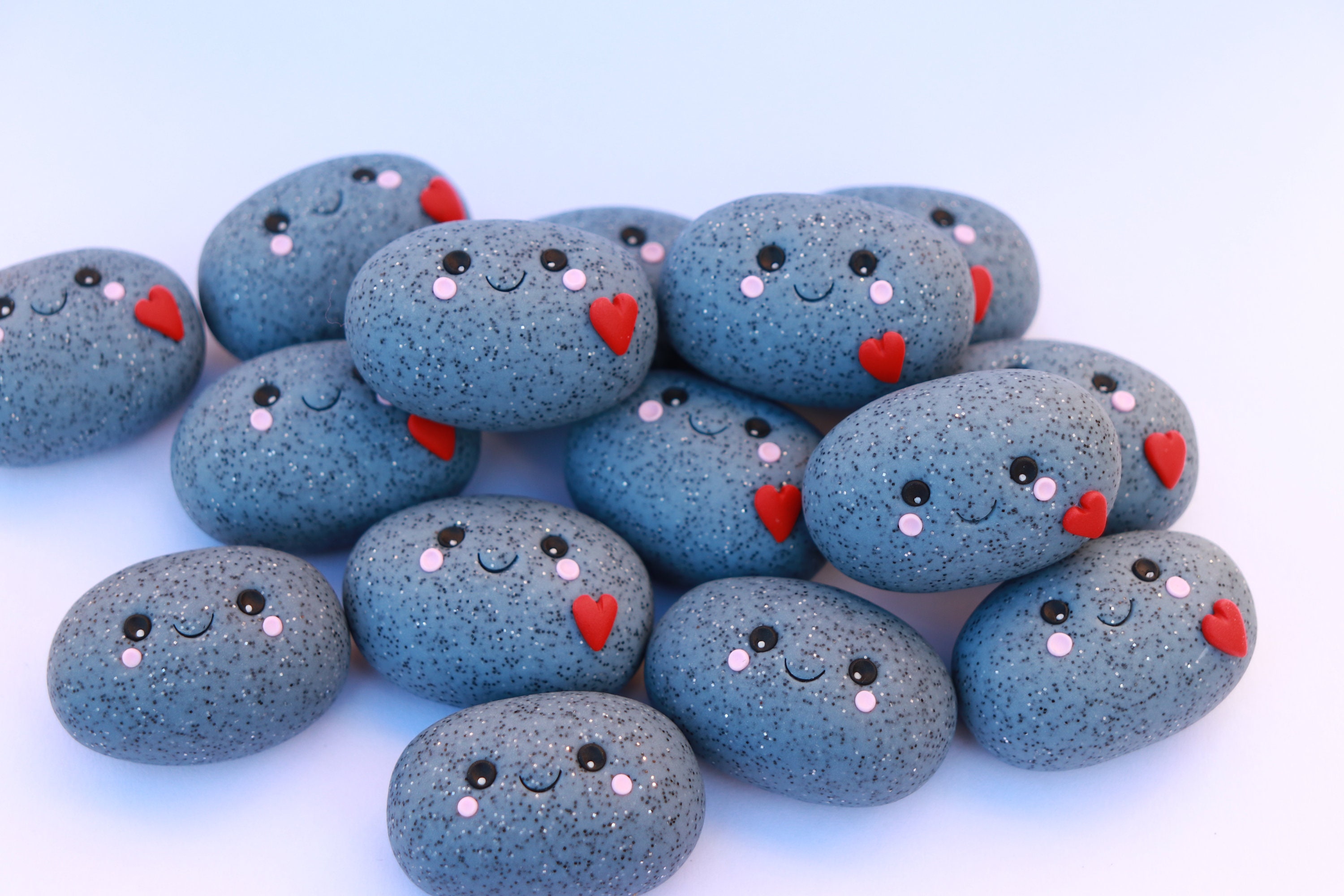 You Rock, Polymer Clay Pet Pebble, You Are My Rock, Plant Buddy, Gift ...