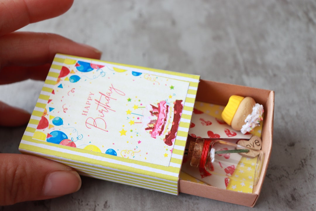 Happy Birthday in a Matchbox Miniatures Gift for Mum Gift - Etsy