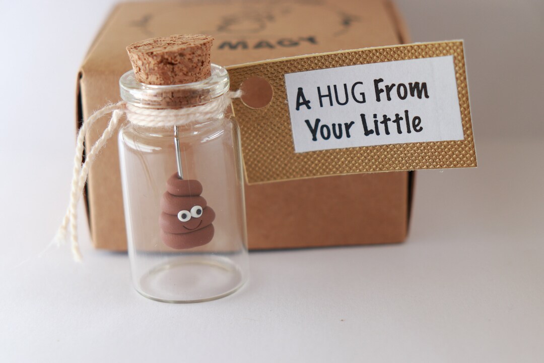 A Hug From Your Little Shit Polymer Clay Poop Mini Glass - Etsy