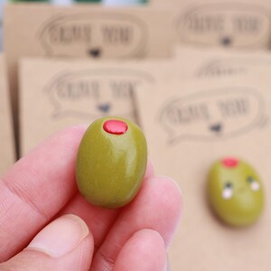 Olive You Brooch, Anniversary Gift, Polymer Clay Pin, Birthday Gift ...