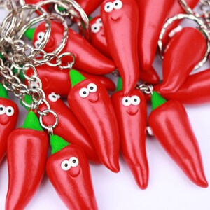Red Chilli Pepper, Hot Pepper Keychain, Fake Food, Kawaii Pepper, Gift ...
