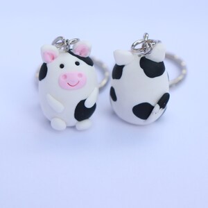 ONE Polymer Clay Cow Keychain Cow Lover Gift Animal Lover - Etsy UK