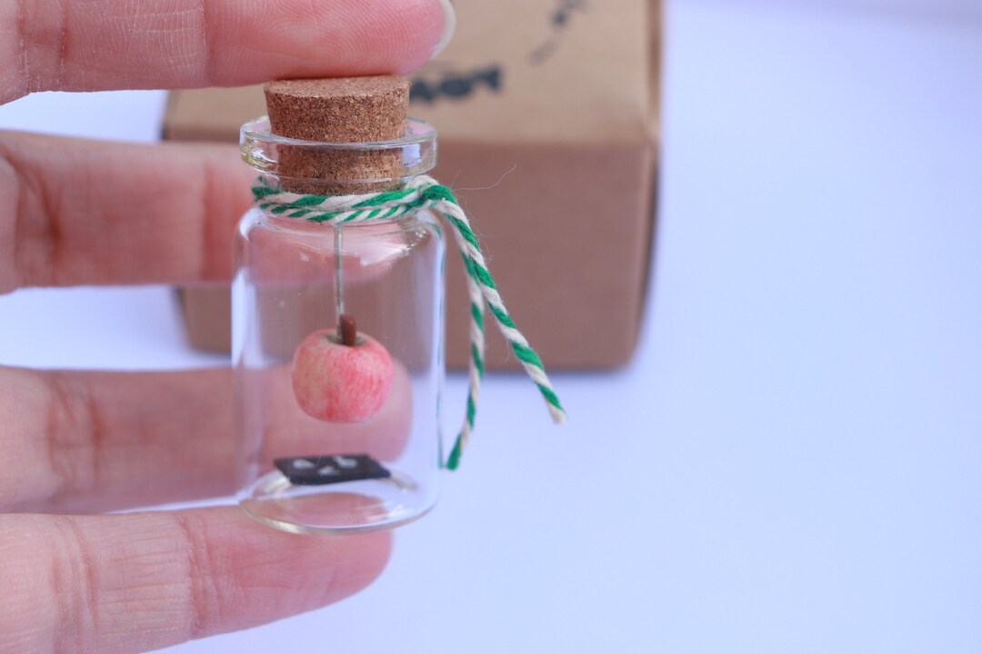 Thank You Teacher Gift, Polymer Clay Apple, Miniature Fake Food, Mini ...