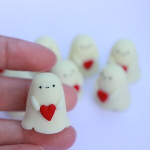 Glow in the Dark Pet Ghost, Ghost Buddy, Polymer Clay, Halloween ...