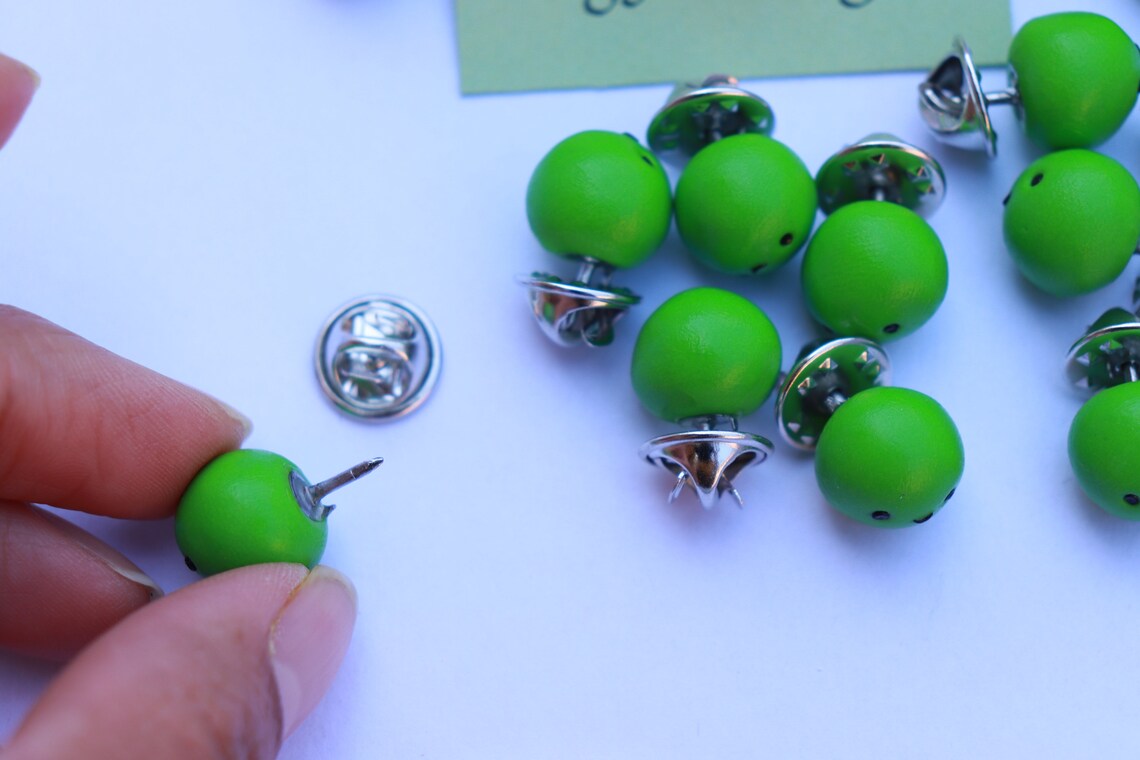 Hap-pea Birthday Polymer Clay Pea Brooch Funny fake food | Etsy
