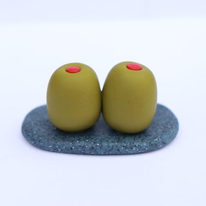 Olive You, Polymer Clay Kawaii Olives, Anniversary Gift, Olive Ornament ...