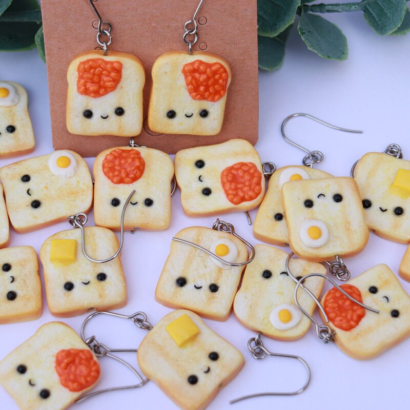 Toast Earrings - Etsy