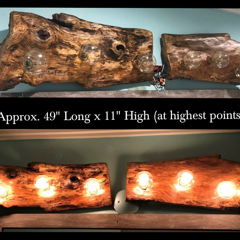 Live Edge Lighting - Etsy