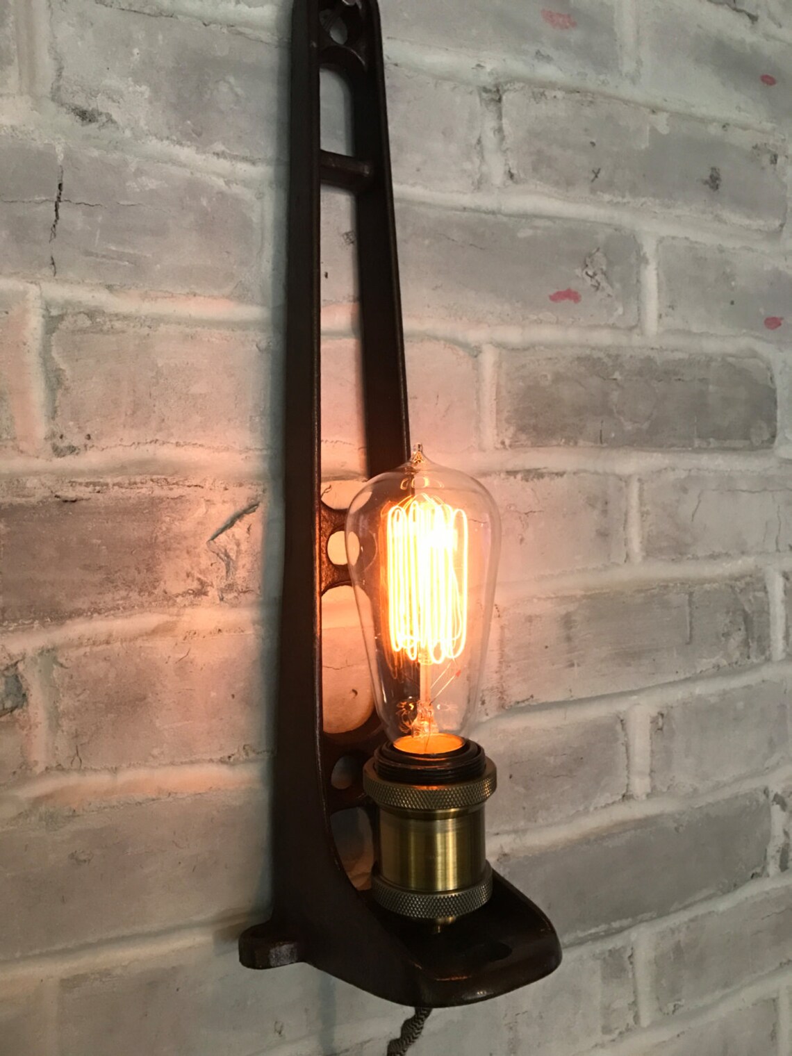Steampunk Industrial Lighting: Antique Farm Implement & Custom - Etsy