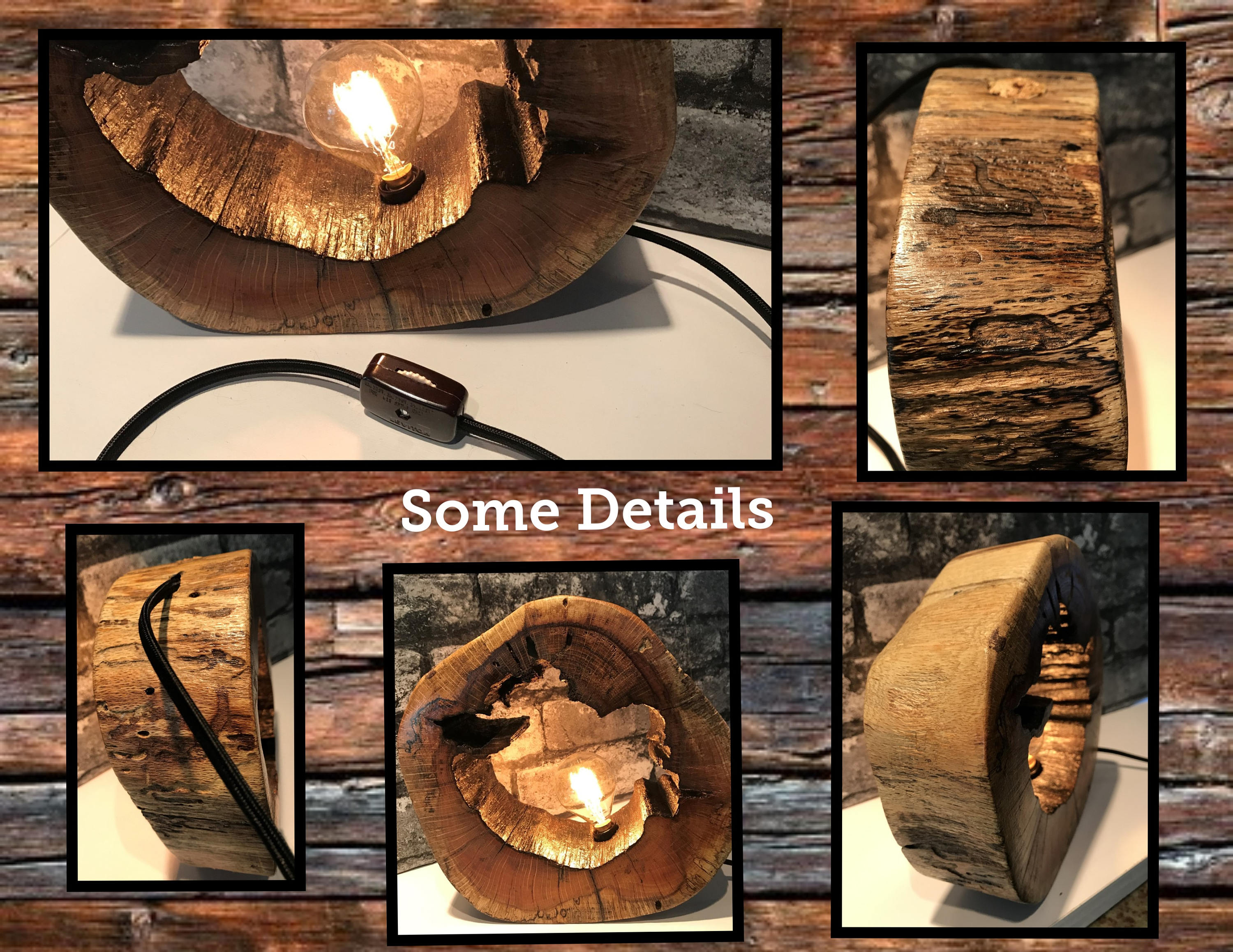 ON SALE Driftwood Lighting: Hollow Log Lamp 3 of 6-same Log | Etsy