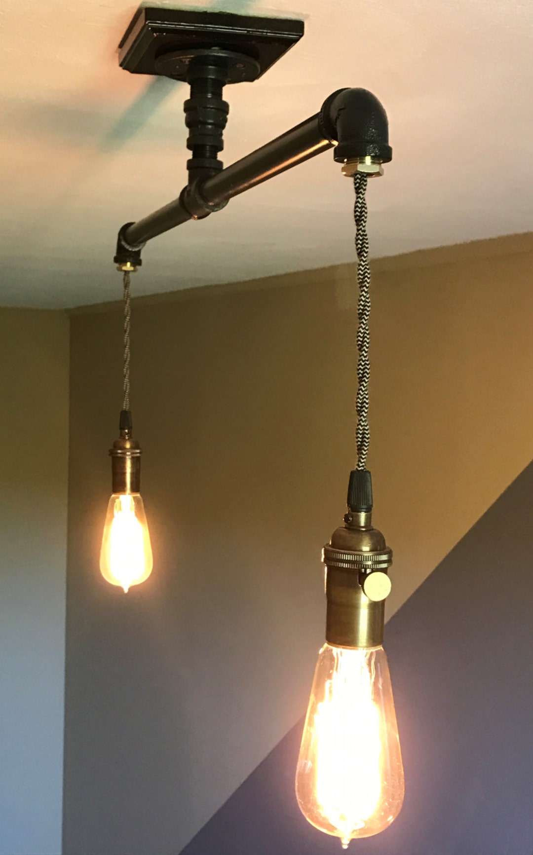Industrial Pendant Lighting: 1/2" Oil-rubbed Bronze Pipe Ceiling ...