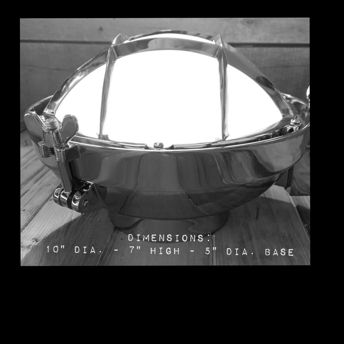 High-end Chrome Nautical Bulkhead Wall or Ceiling Lamp - Etsy