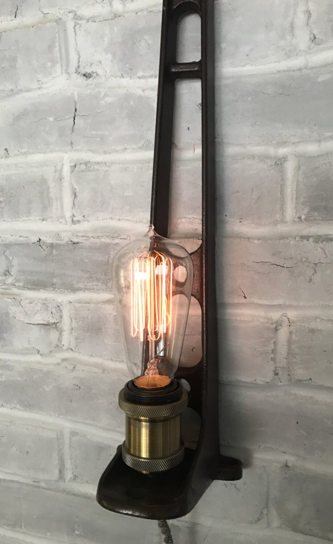 Steampunk Industrial Lighting: Antique Farm Implement & Custom ...