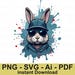 Bunny SVG, Cool Rabbit With Cap Png, Graffiti Streetwear , Urban Easter ...