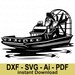 Airboat SVG File Air Boat Vector Art Digital Cut File for Cricut ...